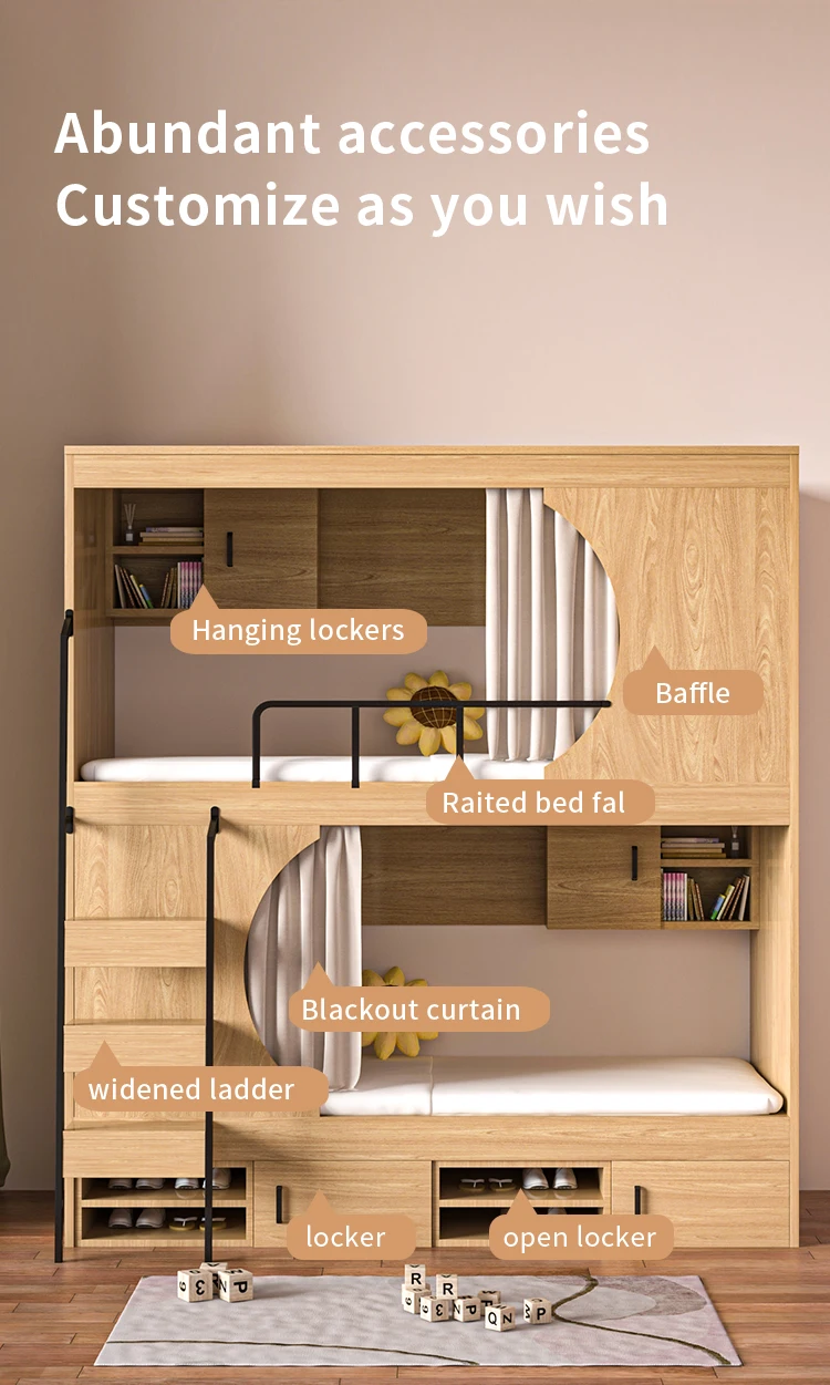 Modern Full Size Sleeping Pods Bunk Bed for Sale - Eco-Friendly Hotel ...