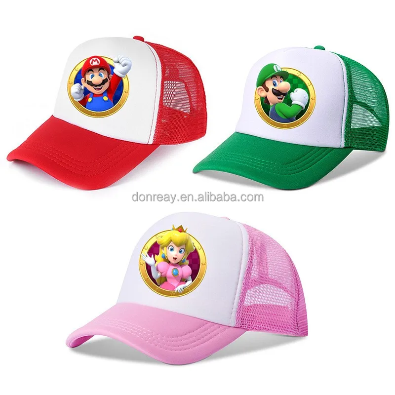 Super Mario Bros. Mesh Hat Kids Size - Buy Super Mario Hats,Baseball ...