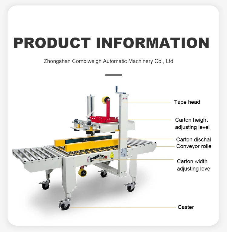 Pneumatic Fully Automatic Flaps Folding Adhesive Tape Case Carton ...