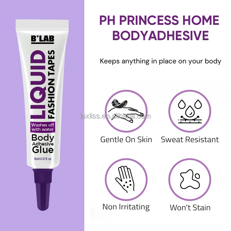 New Arrivals Body Glue for Skin Glue Gentle Skin Hypoallergenic Washes ...