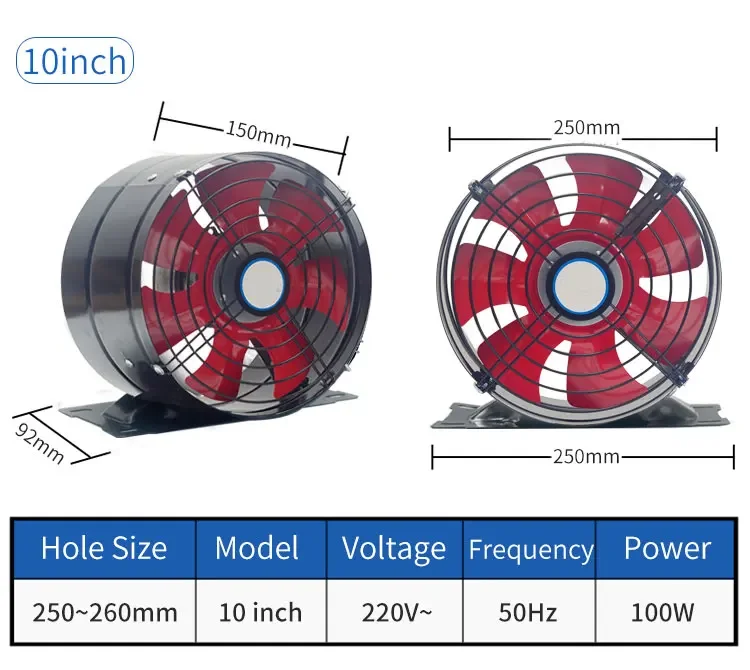 Bidirectional Pipeline Axial Fan - Powerful Two-Way Duct Fan