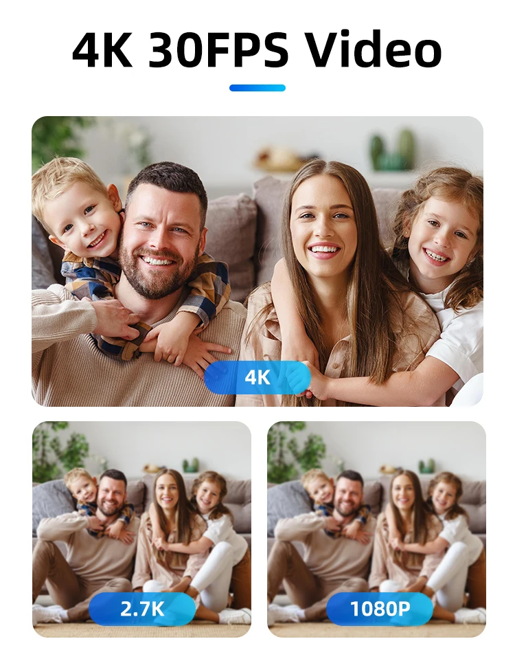 UHD 4K 56MP Video Camera 18X Digital Zoom 3.0 Inch IPS Screen Camcorder ...