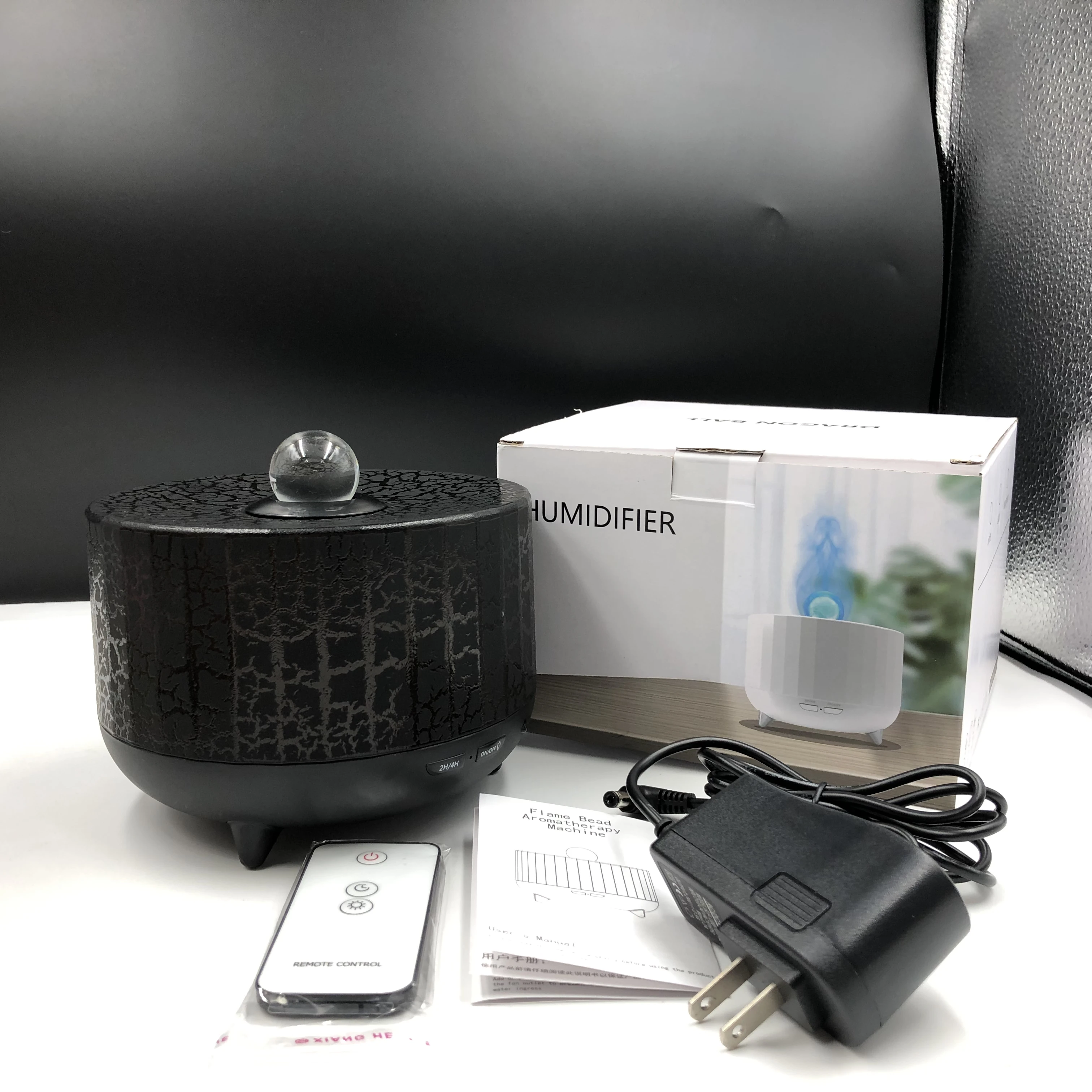 New Fashion Ultrasonic Flame Aroma Diffuser Smart Remote Control ...