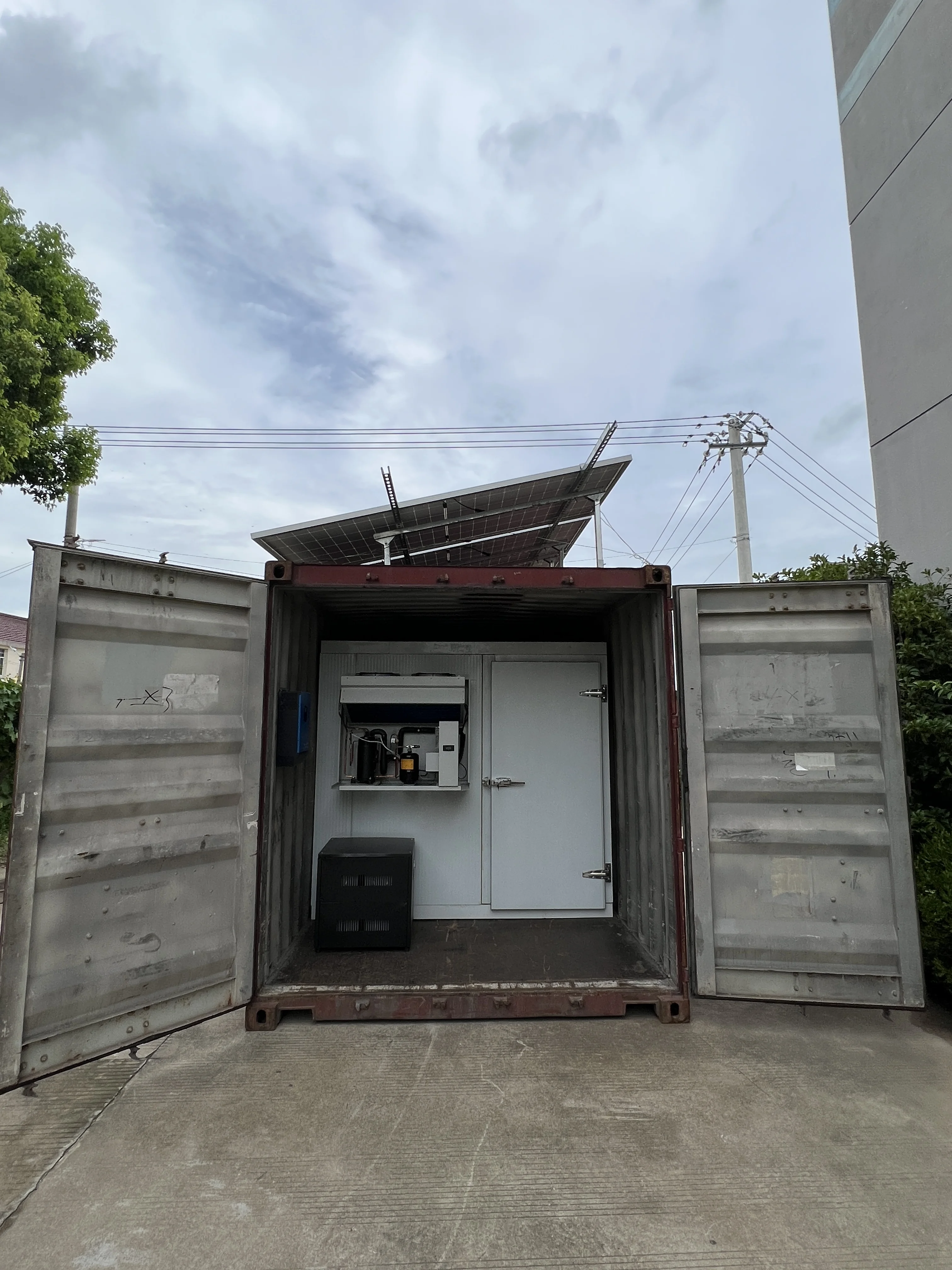 20ft Mobile Container Best Solar Power Cold Storage Room For Fish Meat ...