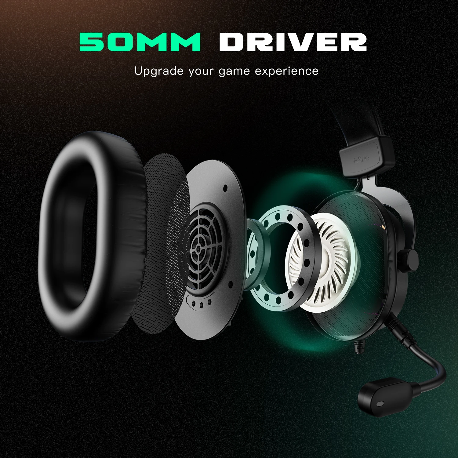 Fifine H6 High Quality 7.1 Surround Sound Gaming Headset Rgb Gaming ...