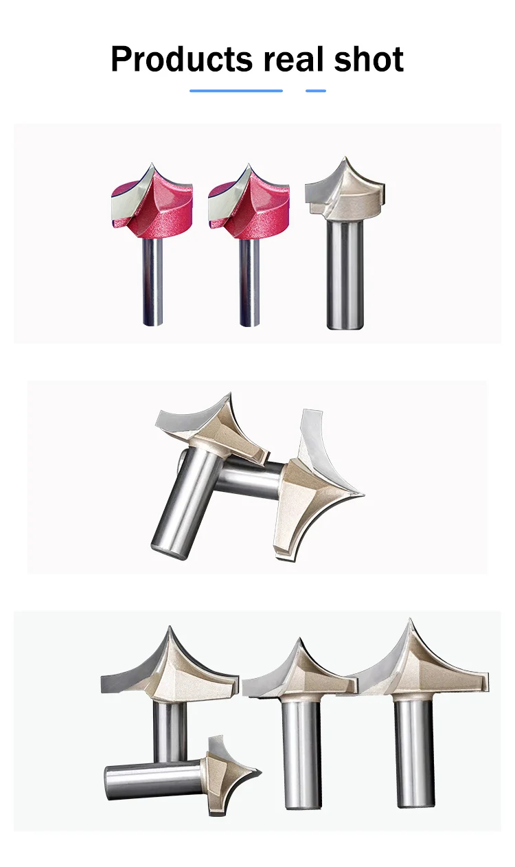 CNC Woodworking Router Bits 1/2 and 1/4 Shank Sharp Mouth Engraving ...