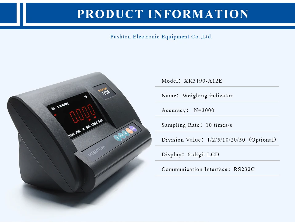 Weighing Indicator Fortruck Scale Xk3190-a12e Plastic Shell Compact ...