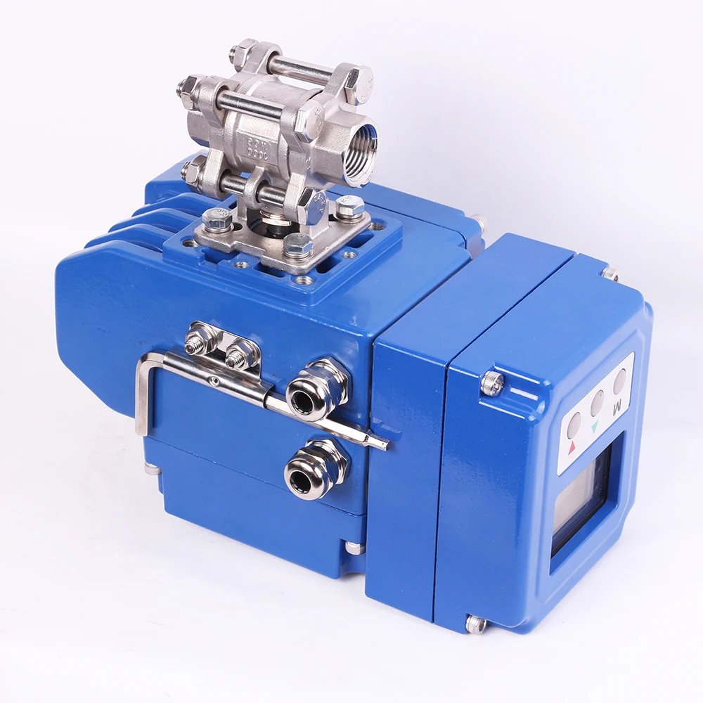 Quick Mounted Electric Ball Valve Stainless Steel Three Piece Clamp ...