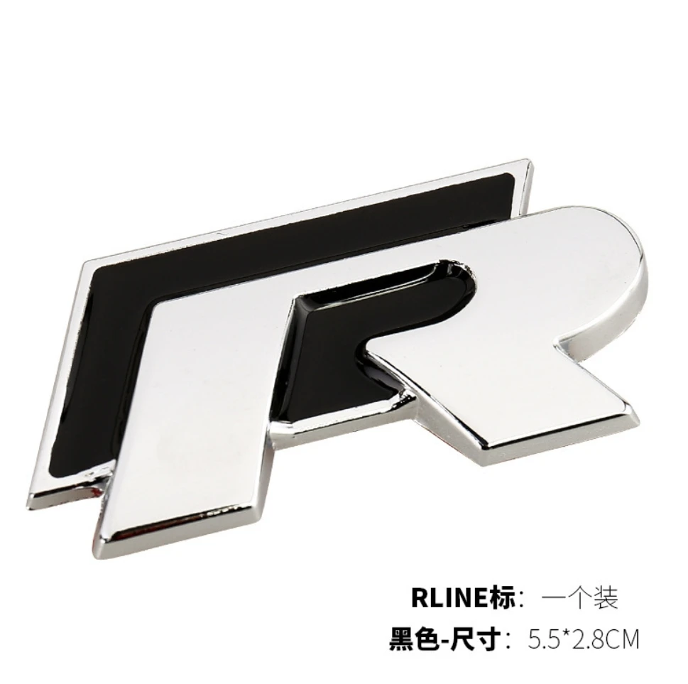 New Design Metal R-Line Emblem Logo Sticker for VW Cars - Customizable ...