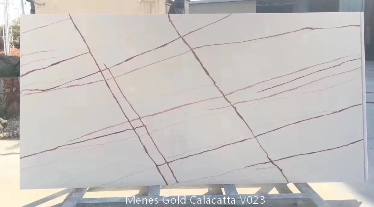 Artificial Calacatta White Quartz Engineered Calcata Stone Products ...
