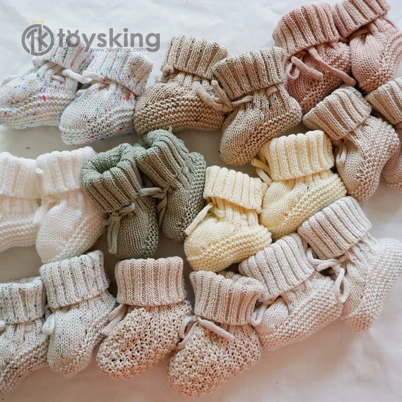 Hand Knitted Crochet Baby Booties Present Newborn Unisex Toddler Baby ...