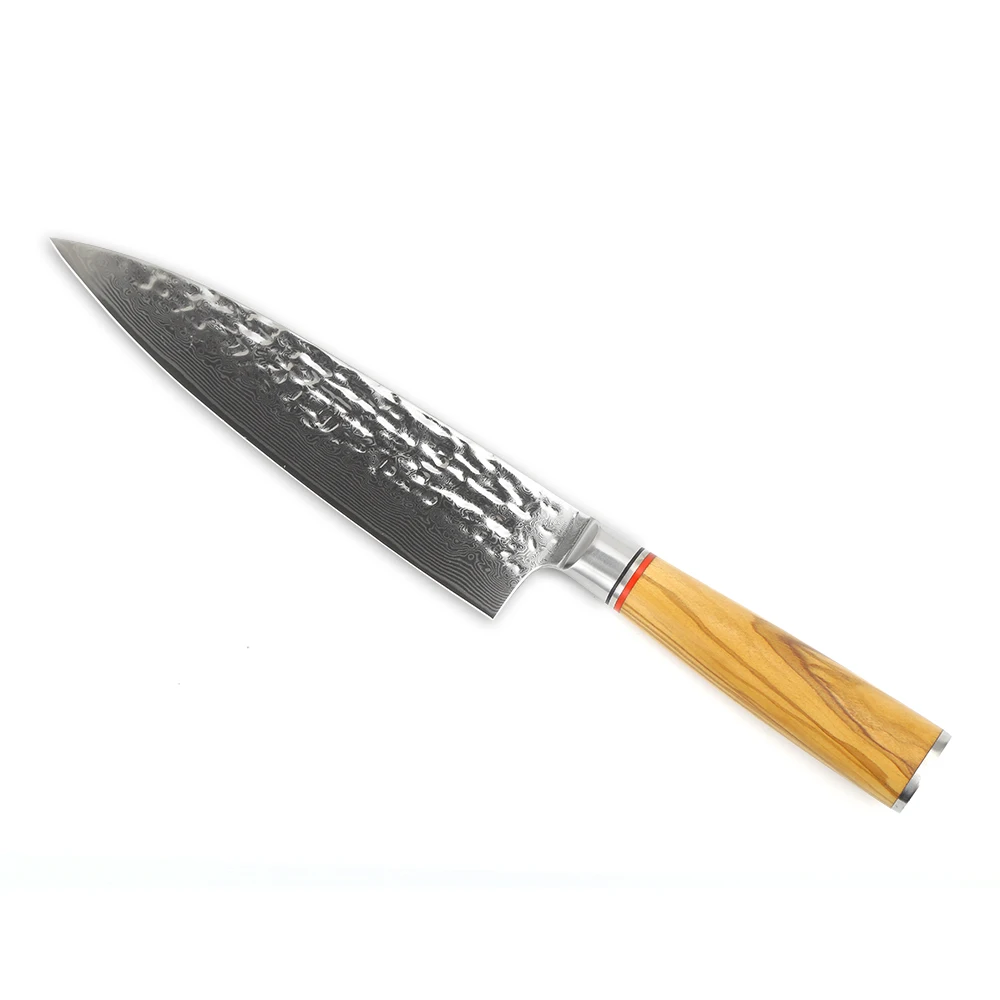 Chef Knife Classic Hammer Damascus Pattern Professional Chef's Knives ...