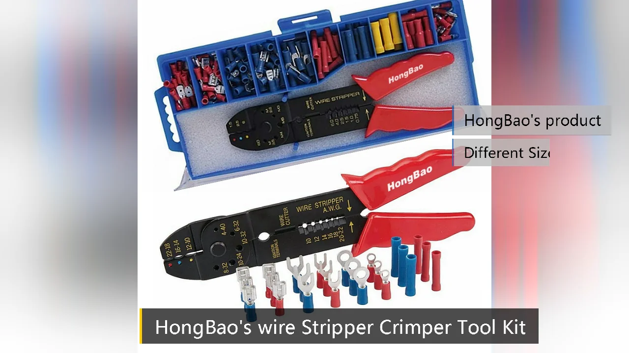 5 Function Wire Stripper Multi Functional Crimper Plier Tool Kit 270 ...
