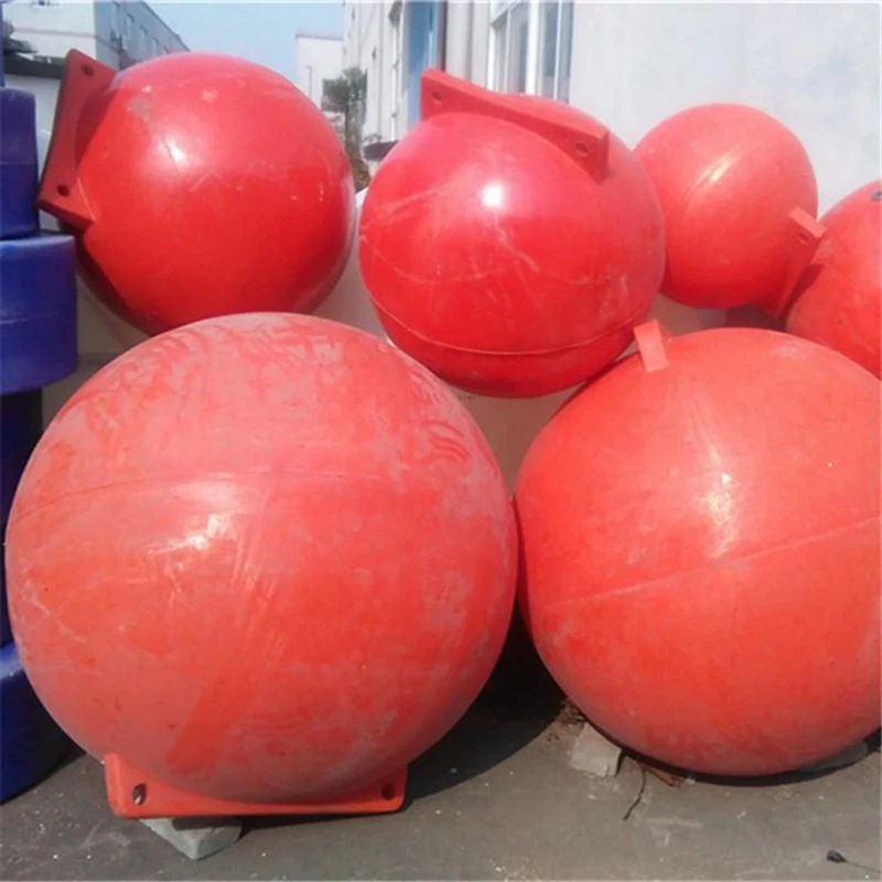 Plastic Floating Balls Used To Mark Waterways And Identify Routes ...