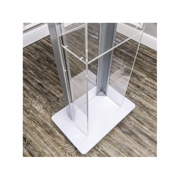 Hot Sale Modern Church School Pulpit Design With Acrylic And Steel And ...