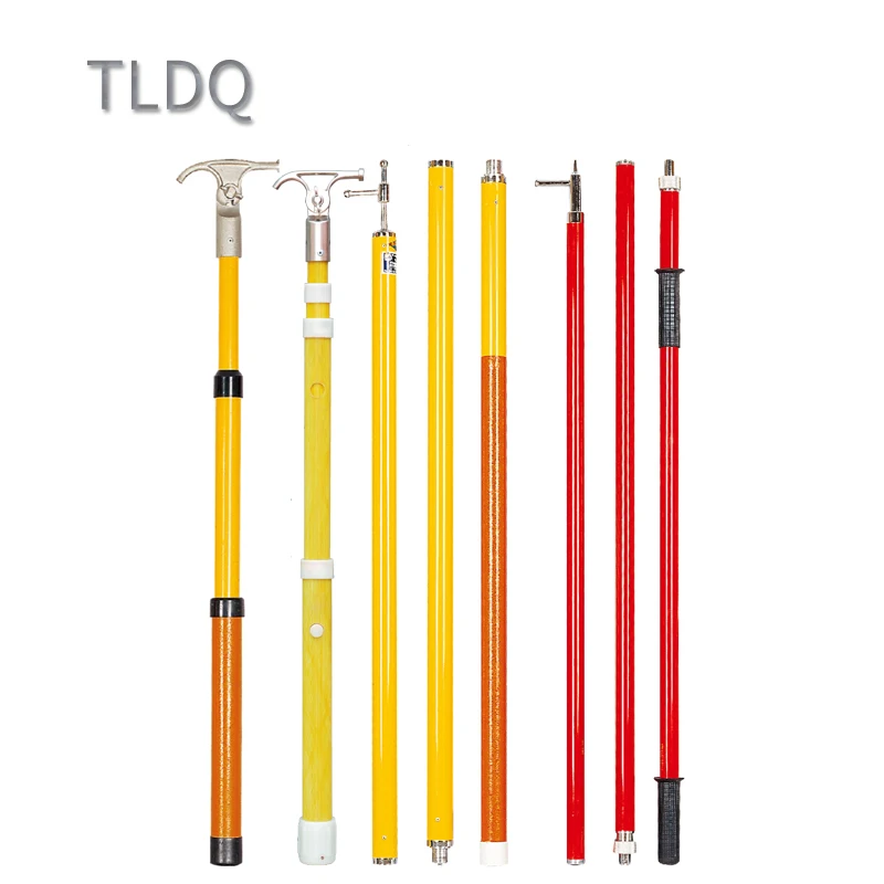 High Voltage Fiberglass Hot Stick Telescopic Hot Stick - Buy High ...
