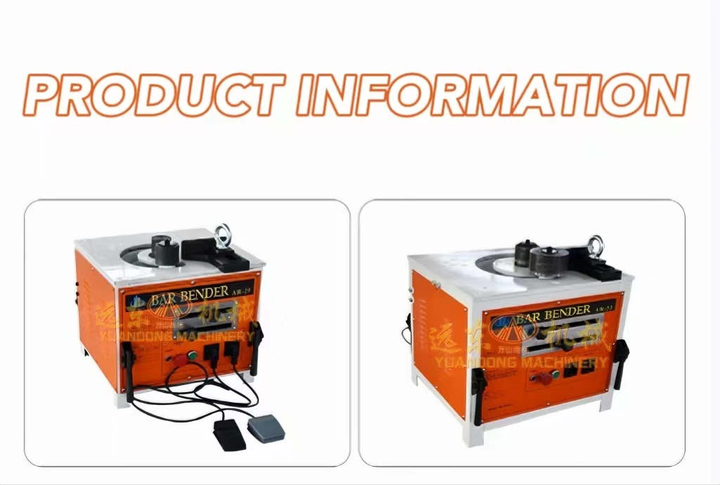 Portable Solid Bar Steel Bar Bender Bending Machine 220V CNC Hydraulic ...