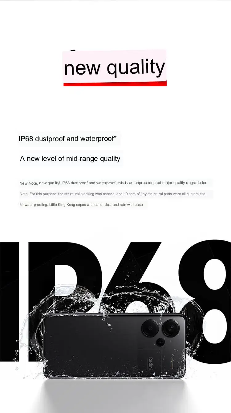 Redmi Note13Pro+ 200MP 1.5K Screen IP68 Dustproof and Waterproof 120W ...