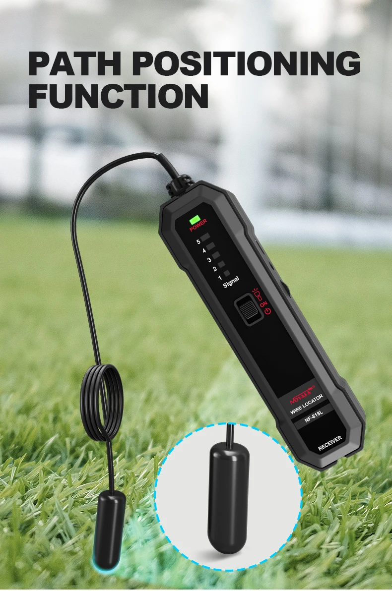 NOYAFA NF-818L Underground Wire Tracker – Locate Underground Wires and ...