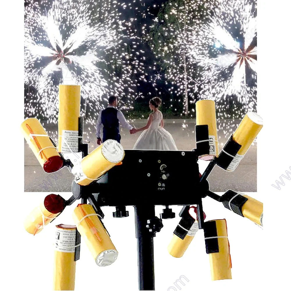 Cold Pyro Wedding Decor Wheel Remote Control Rotating Indoor ...