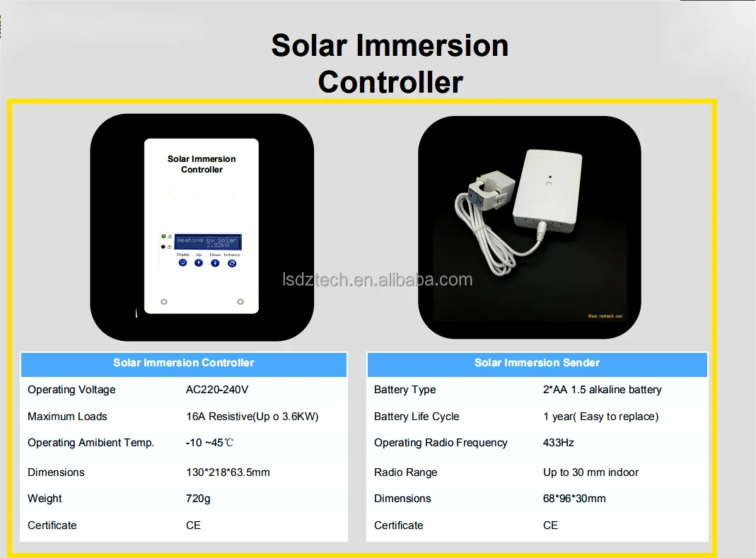 Lamsword 3kw 16A MPPT Solar Charge Controller for Free Hot Water