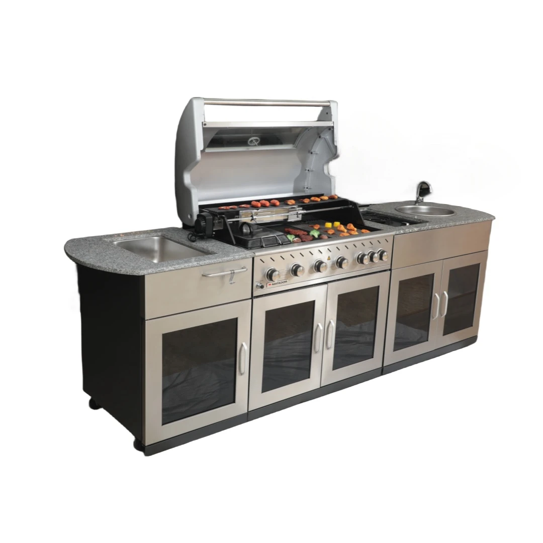 Outdoor Garden Large Stainless Steels Metal Bbq Grill Party In The Park ...