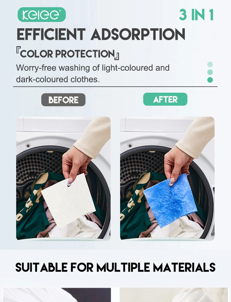 KELEE Eco-Friendly Biodegradable Laundry Detergent Sheet for Clothes No ...