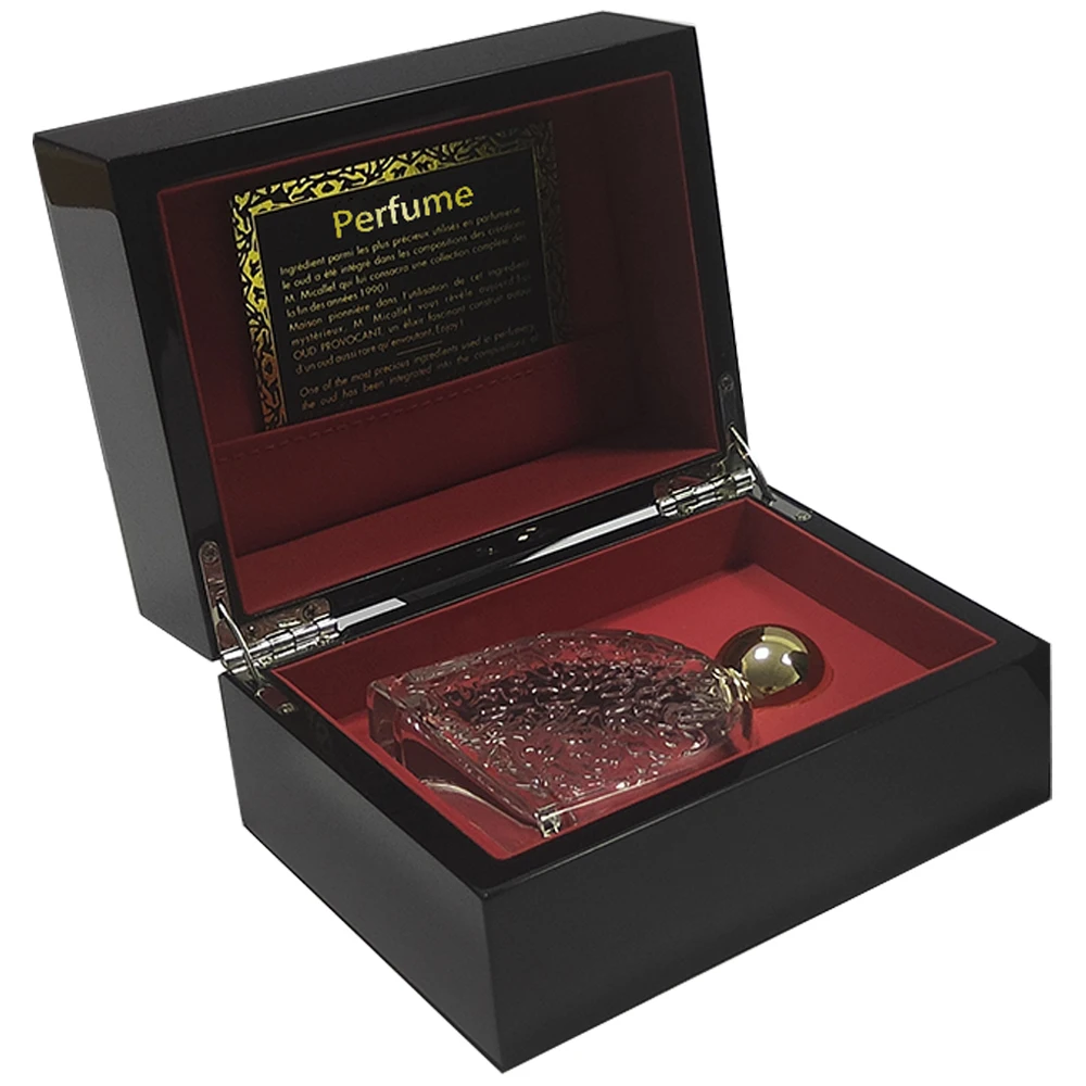 Custom Solid Perfume Box with Sponge Liner Drawer Paper Packaging UV ...