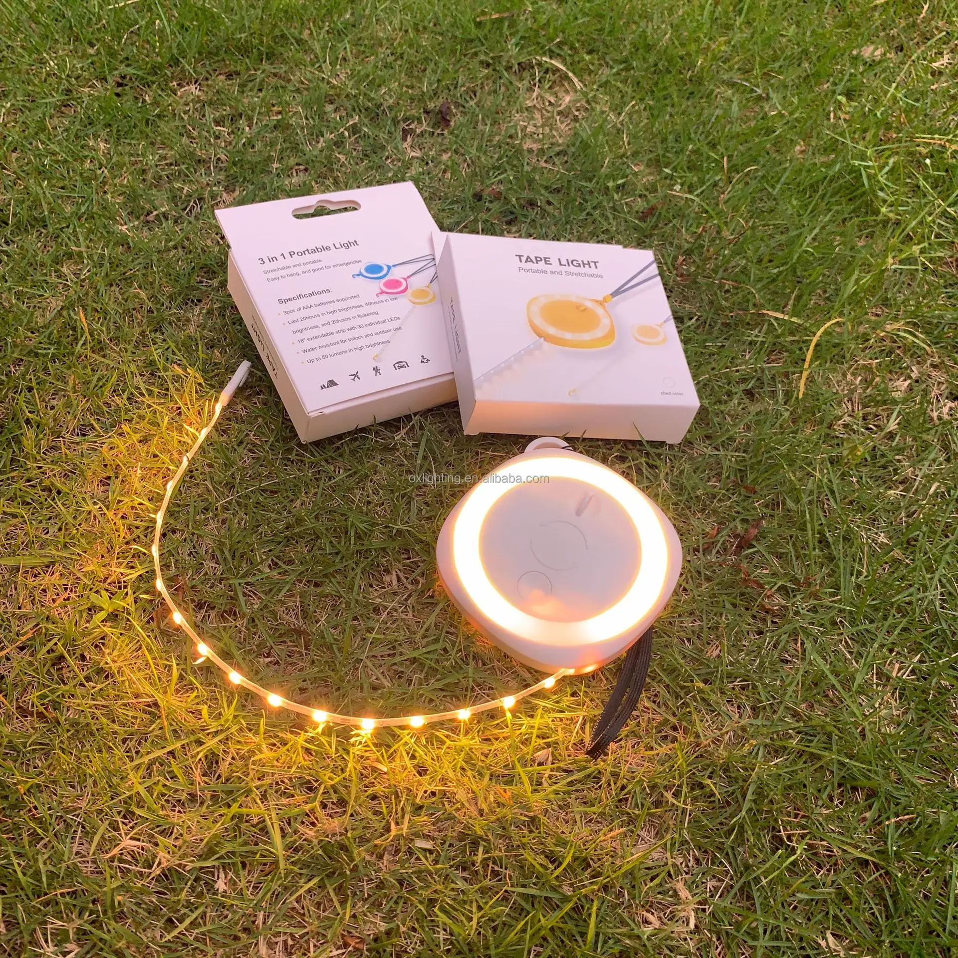 Mini Outdoor Hook Hanging Battery Portable LED Strip Light