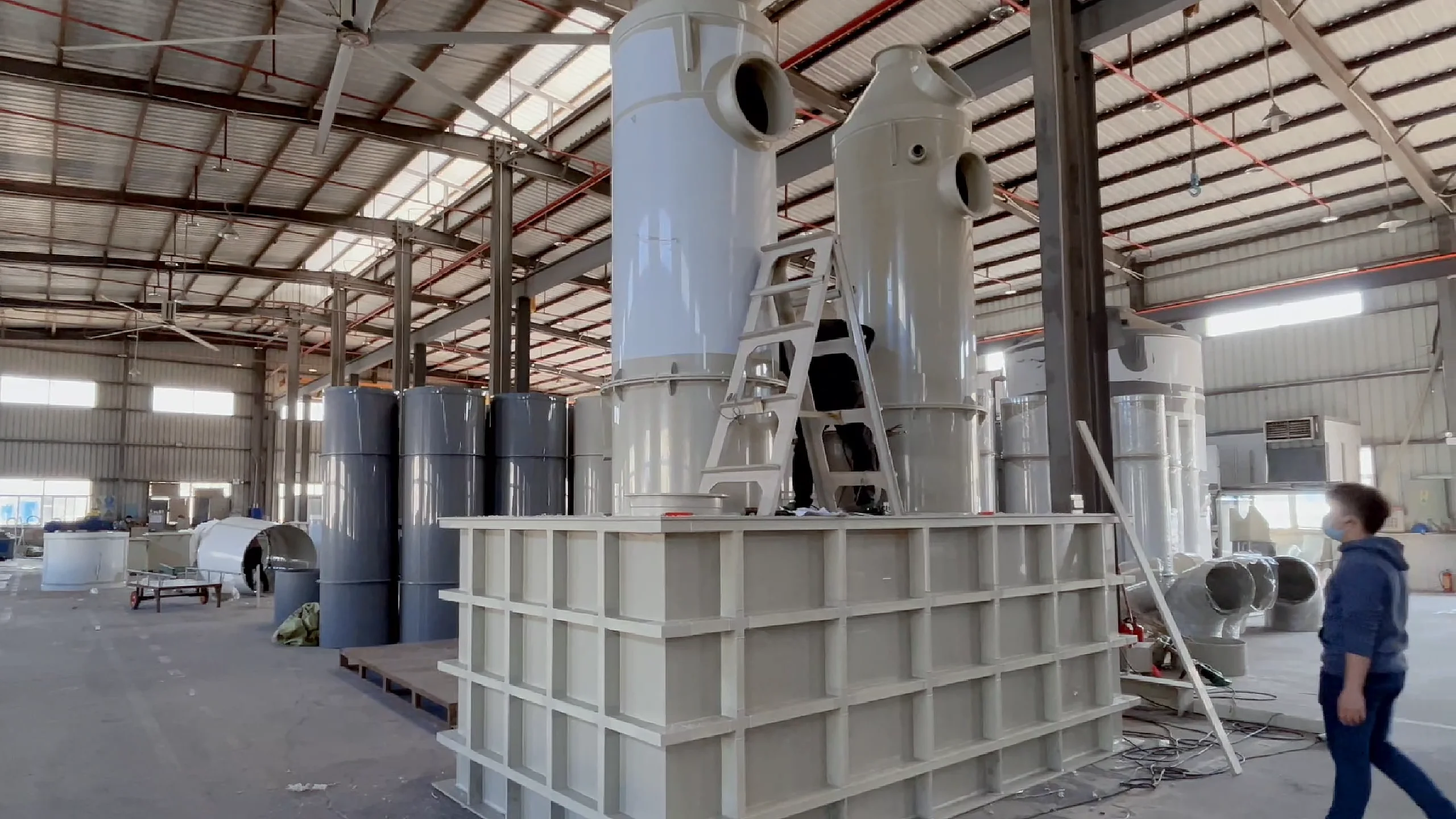 3000cfm Wet Desulfurization Dust Scrubber Tower Air Scrubbers ...