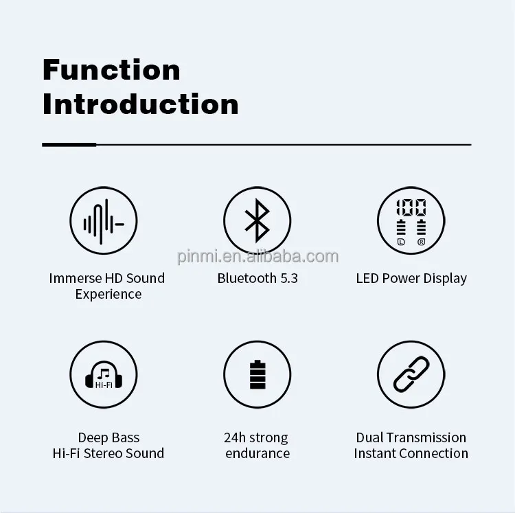 S47 Factory New Priavte Design Tws Game Earphones Led Battery Display ...