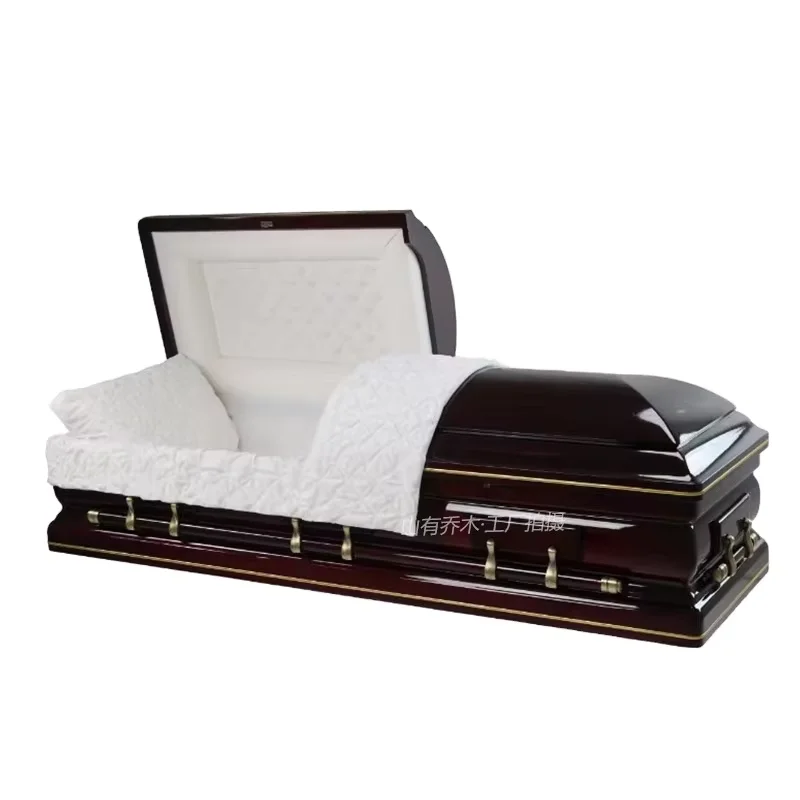EMPEROR American Style Purple Adult Caskets and Coffins Velvet Interior ...