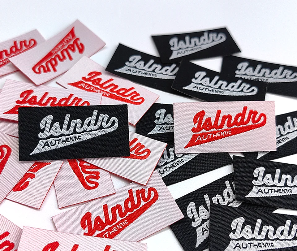 Customized LOGO Clothing Woven Labels - Durable & Versatile