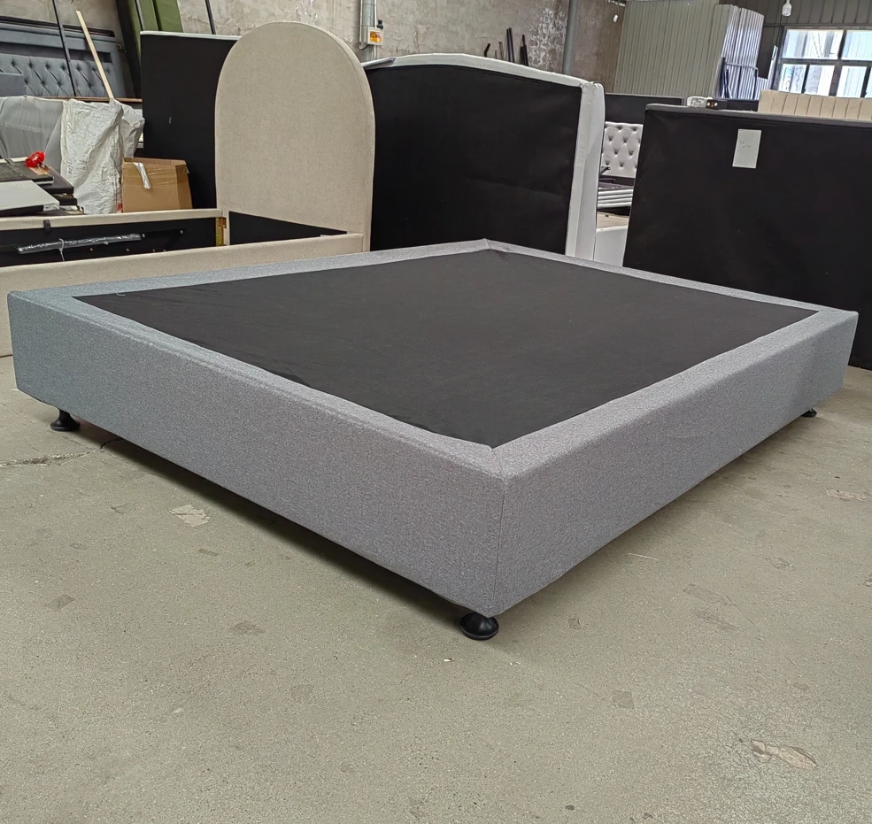 Hotel Beds Strong Bed Base with Fabric Cover & Box Spring