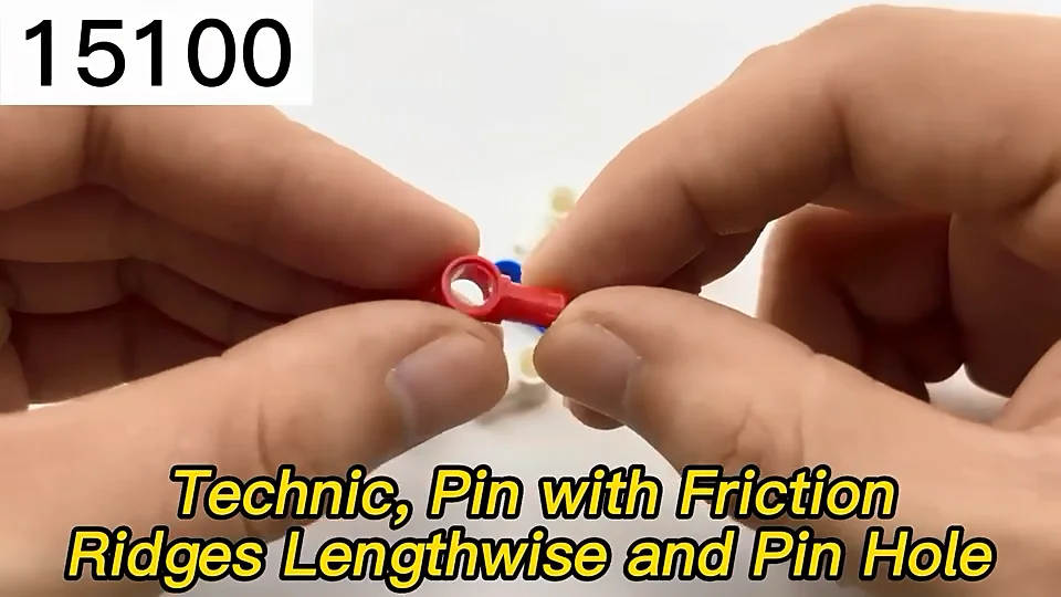 Yuetian Technic Pin With Friction Ridges And Pin Hole Kids Diy Building ...