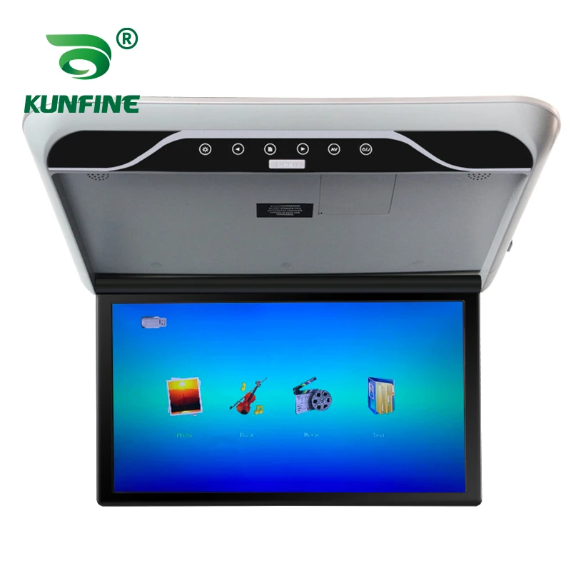 Car Roof Monitor Lcd 19 Inch Flip Down Screen Overhead Multimedia Video ...