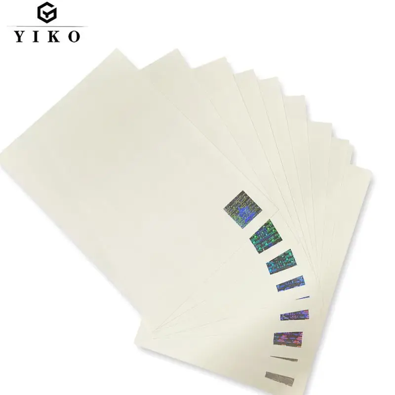 Custom Secure Paper A4 Size Security Bond Paper With Hologram Sticker ...