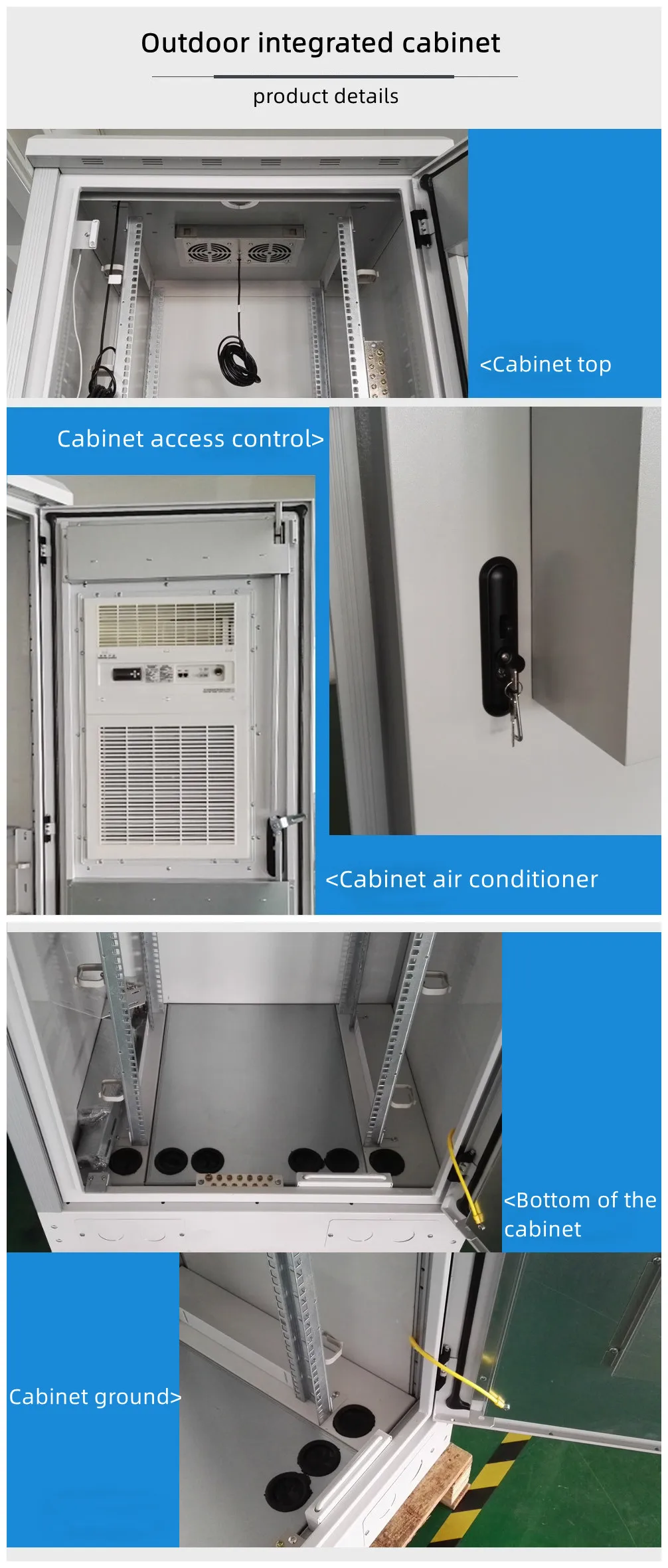 Ip65 19 Inch Rack Weatherproof External Telecoms Equipment Cabinet Cctv ...