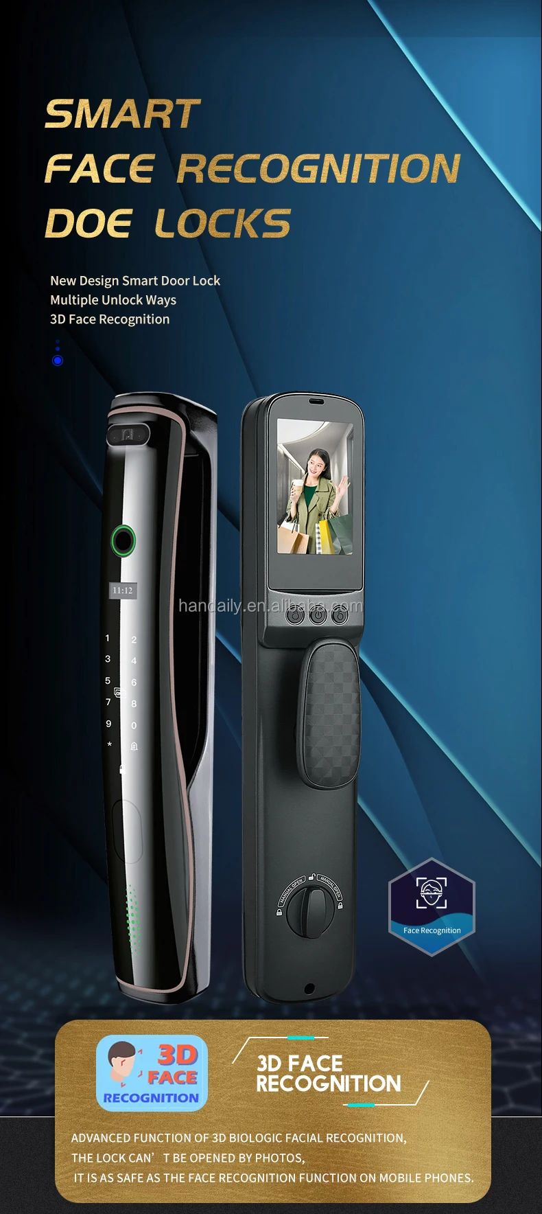 Tuya Smart Lock - Secure Your Home with 3D Face ID