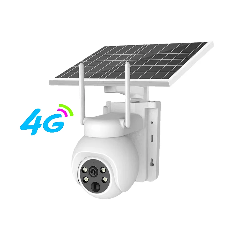 Factory 2mp 4g Solar Ptz Camera Low Power Battery Dome Outdoor Security ...