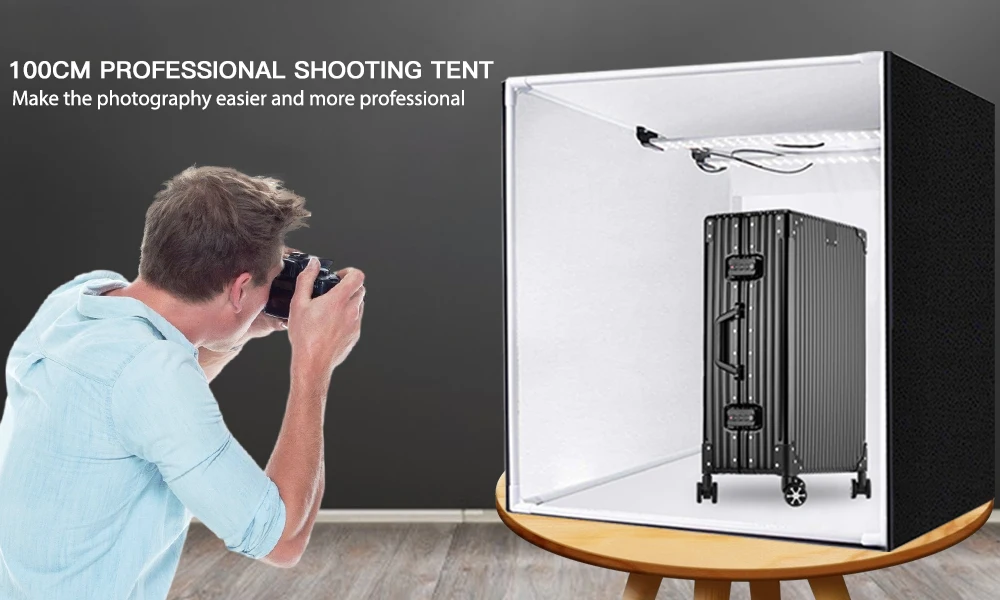 100cm Led Light Room Studio Lightbox Cube Photo Shooting White Light ...