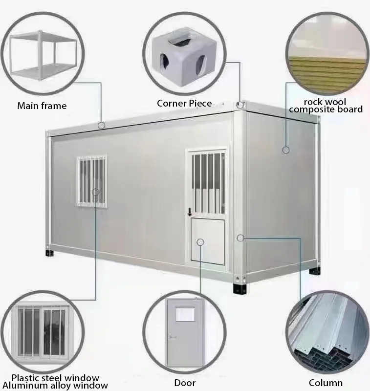 Standard Prefabricated Building Modular Flat Pack Detachable Container ...