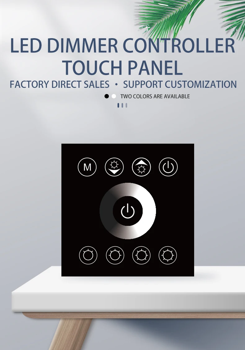Led Touch Panel Wall Mounted 86*86 Single Color Dimmer Brightness ...