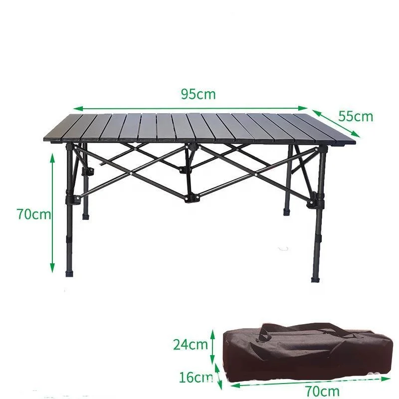 Outdoor Folding Camping Tables Portable Aluminum Camp Picnic Table With ...