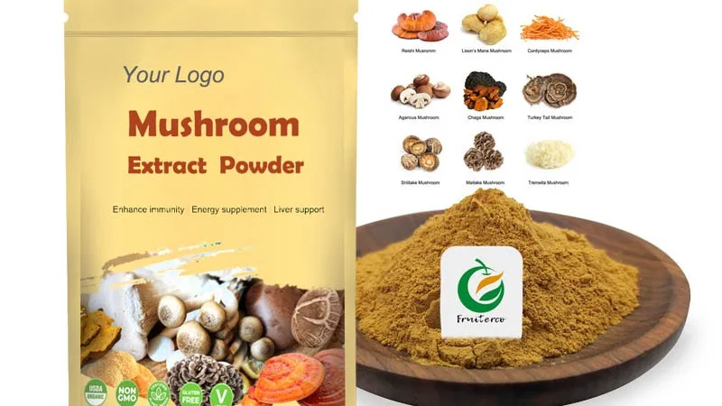 Private Label Mushroom Complex Mushroom Mix Powder Organic Mushroom ...