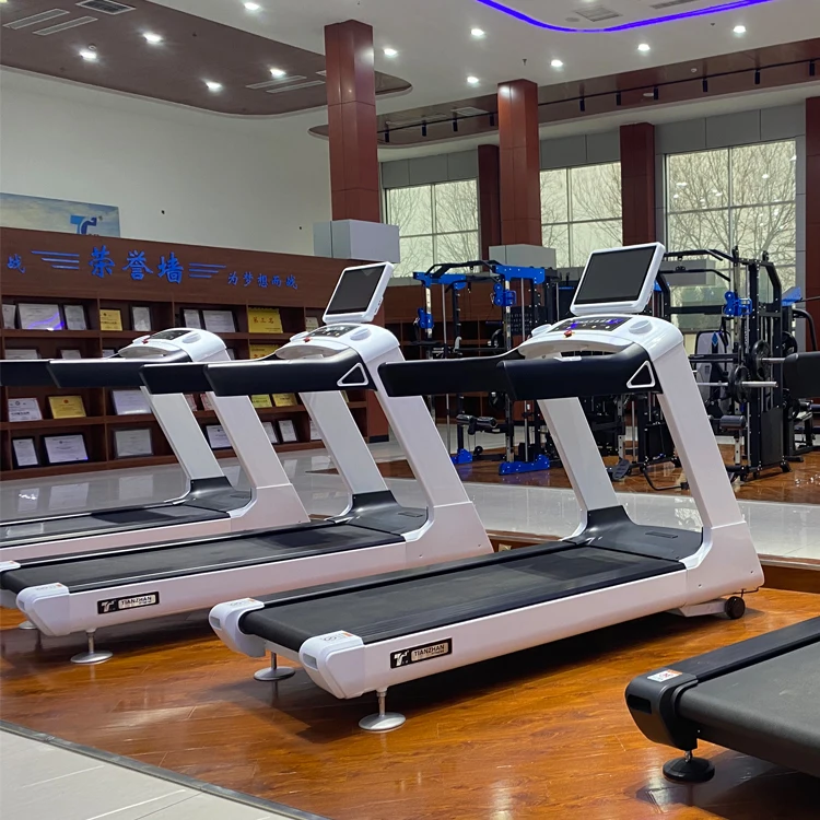 Mechanical Driving Electric Treadmill Steel Running Machine with LCD ...