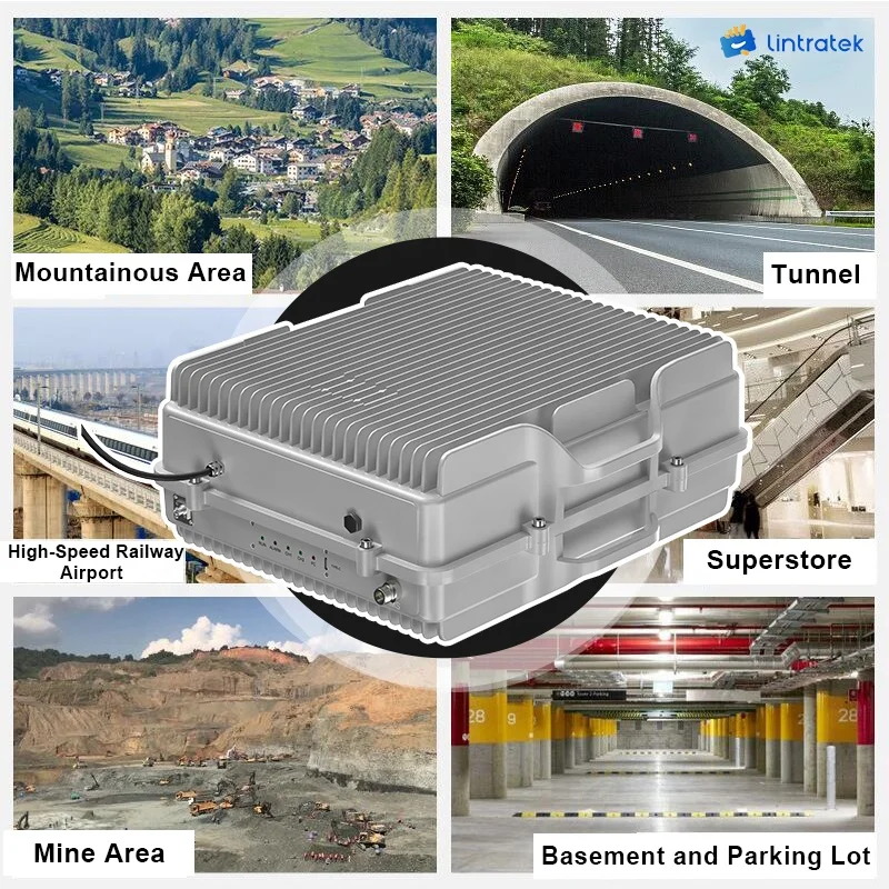 Lintratek 50000sqm 4G Repeater Outdoor 10W 20W GSM Optical