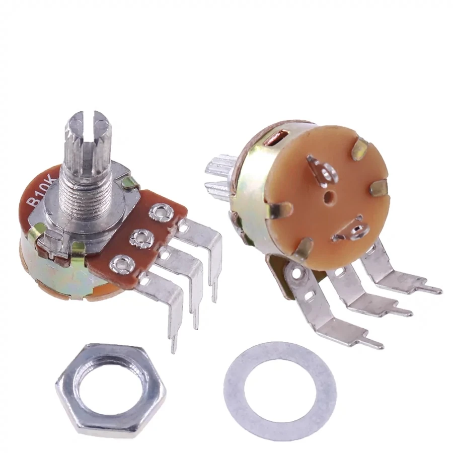 WH148 50k Carbon Film Switch Rotary Potentiometer for Volume Control