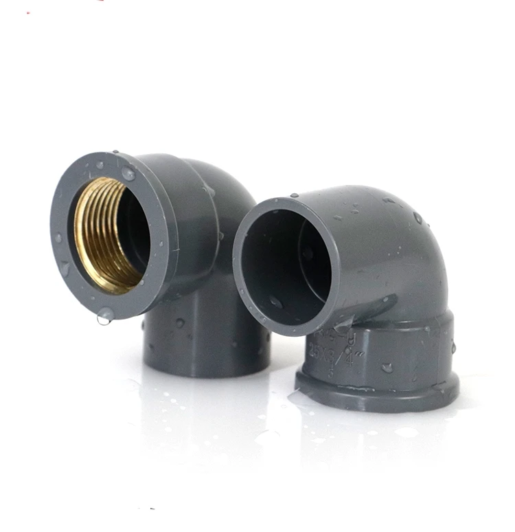 Brass/copper Threaded Plastic CPVC 90 Degree Elbow DN15