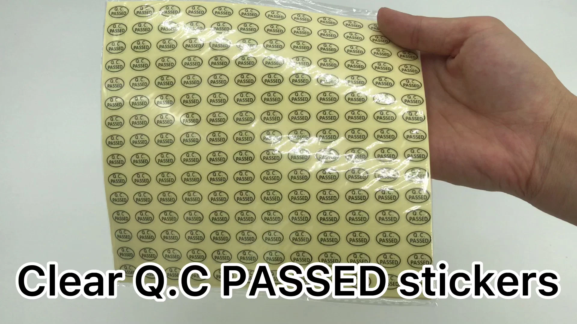 Wholesale Ready Stock Qc Product Sticker Round Label Qc Passed Sticker ...